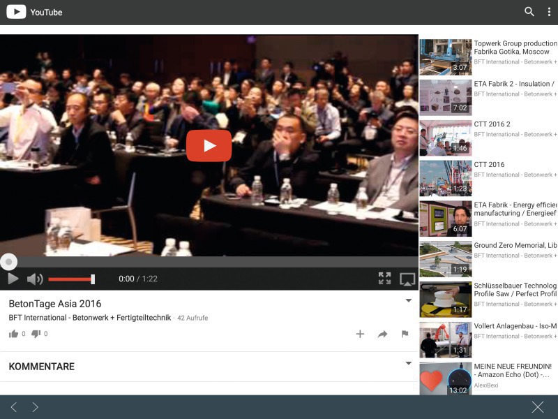 The BFT app: multimedia-based, profound, worldwide - Concrete Plant ...