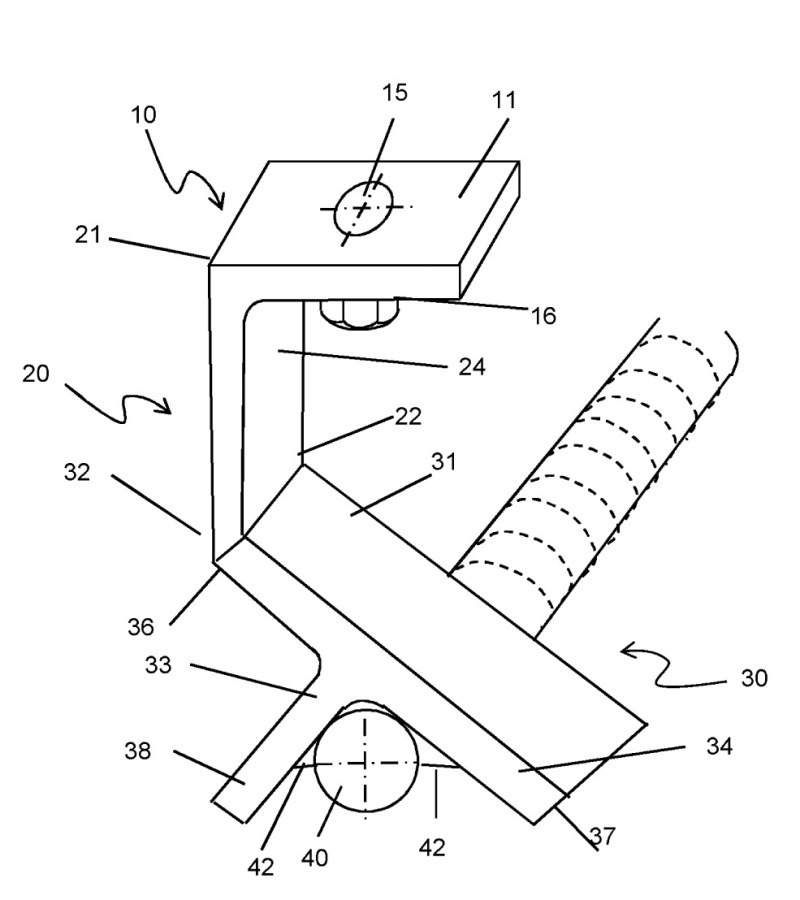 Connection element for an earthing connection for embedding into a ...