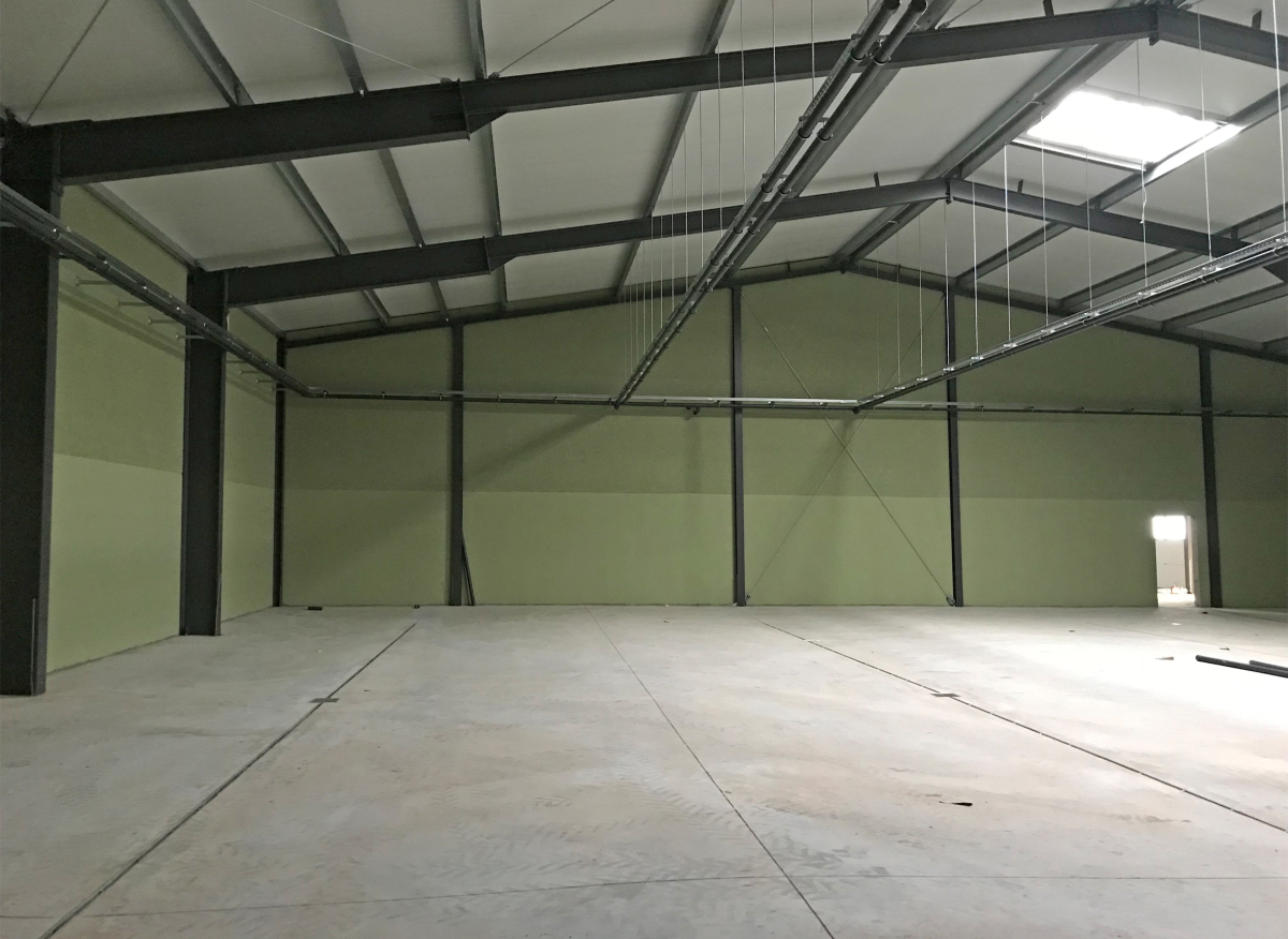 Functional hall for winery estate built with lightweight concrete ...