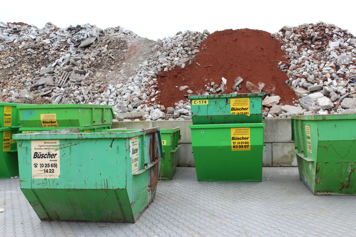 Precast Concrete Garbage Cans Successful Recycling Of Construction