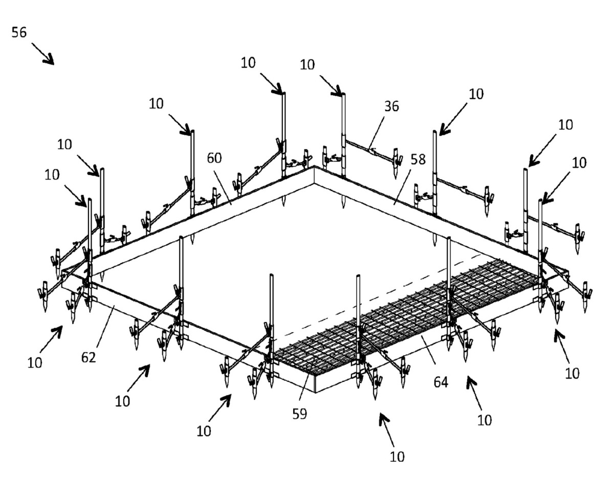Device for clamping a piece of formwork ... - Concrete Plant Precast ...
