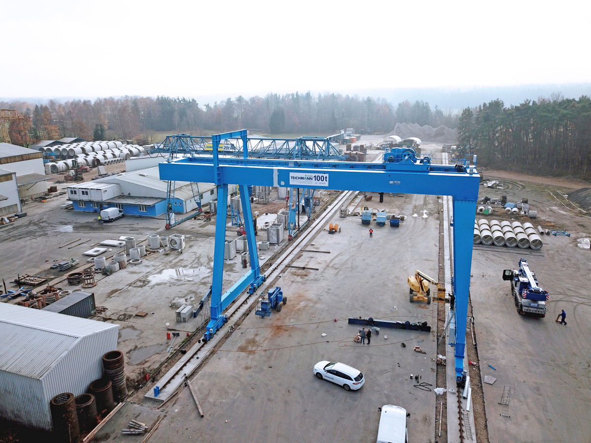 100-t-Portalkran in nur 6 Monaten an Haba-Beton geliefert - Betonwerk ...