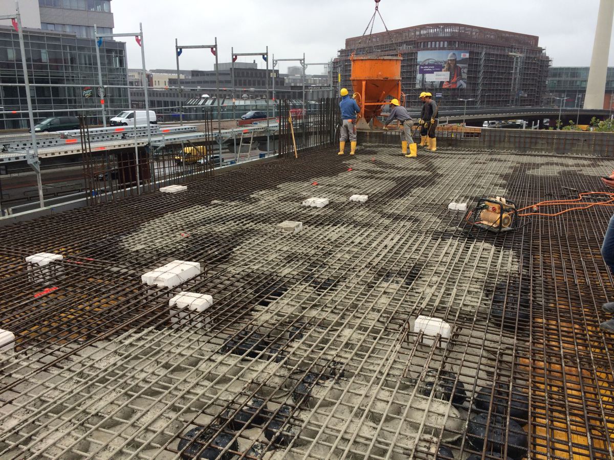 Hollow core ceiling system lowers building weight and reduces costs for ...