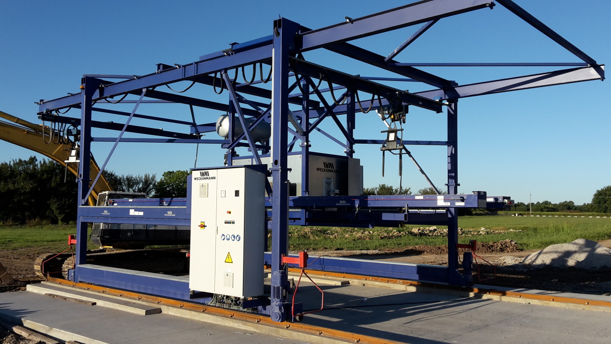 Formwork handling on stationary production lines - Concrete Plant ...