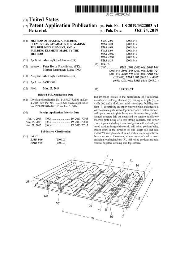 Method of making a building element, an apparatus for making the ...