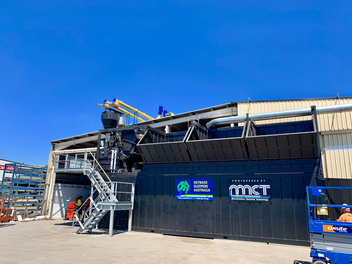 Produktion von Mauerwerkselementen sowie Stufen für Stützwände in ...