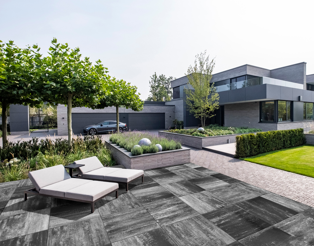 Thin large-format terrace slabs from Kortmann Beton - Concrete Plant ...
