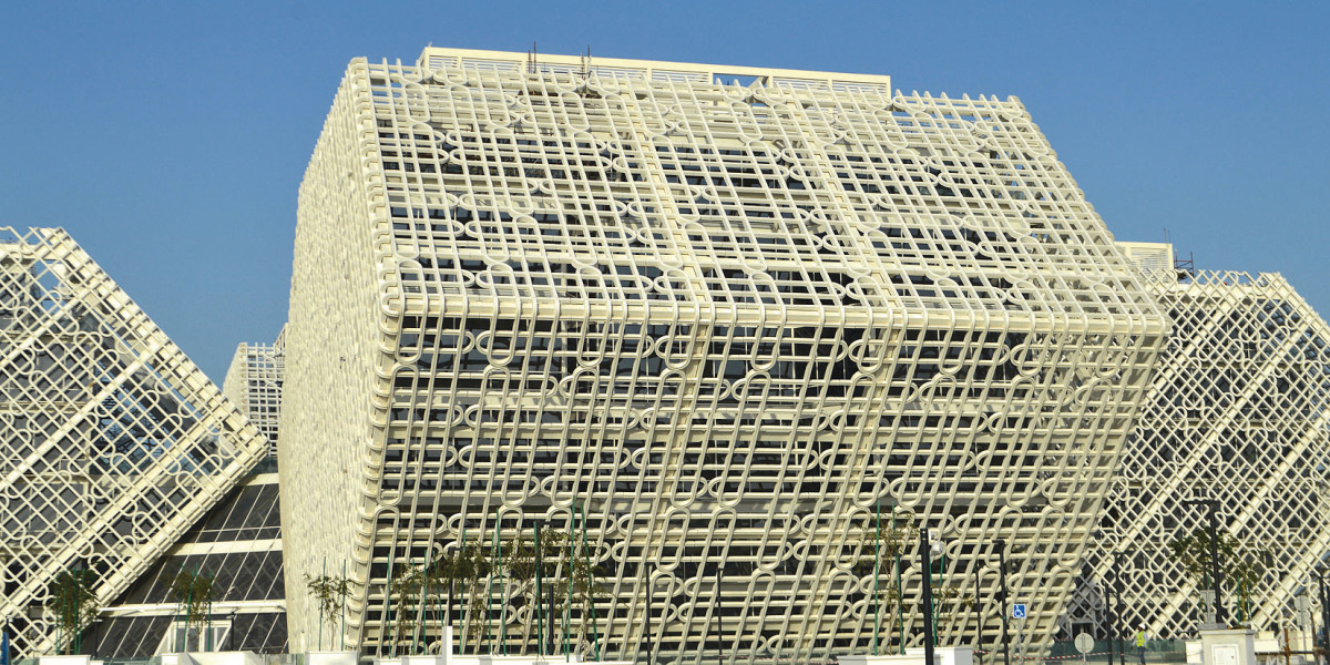 UHPC façade for the Manateq administration building in Doha - Concrete ...