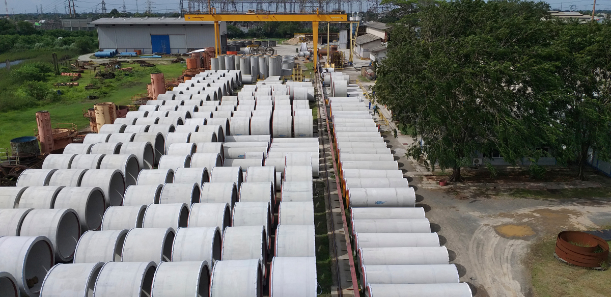PT Bonna Indonesia supplies 7km of reinforced concrete pressure pipes ...