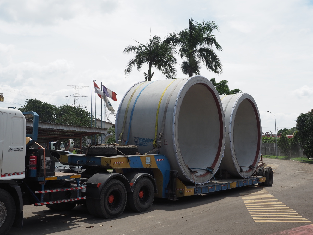 PT Bonna Indonesia supplies 7km of reinforced concrete pressure pipes ...