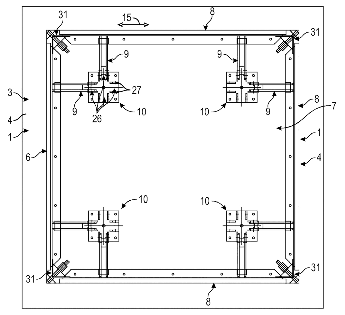 Formwork for forming a door/window blockout in a concrete wall or floor ...