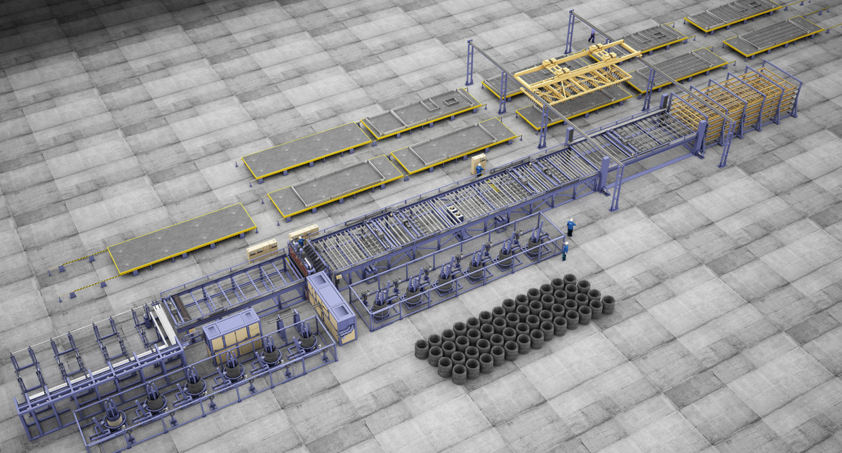 Flexible welding lines for precast concrete factories - Concrete Plant ...