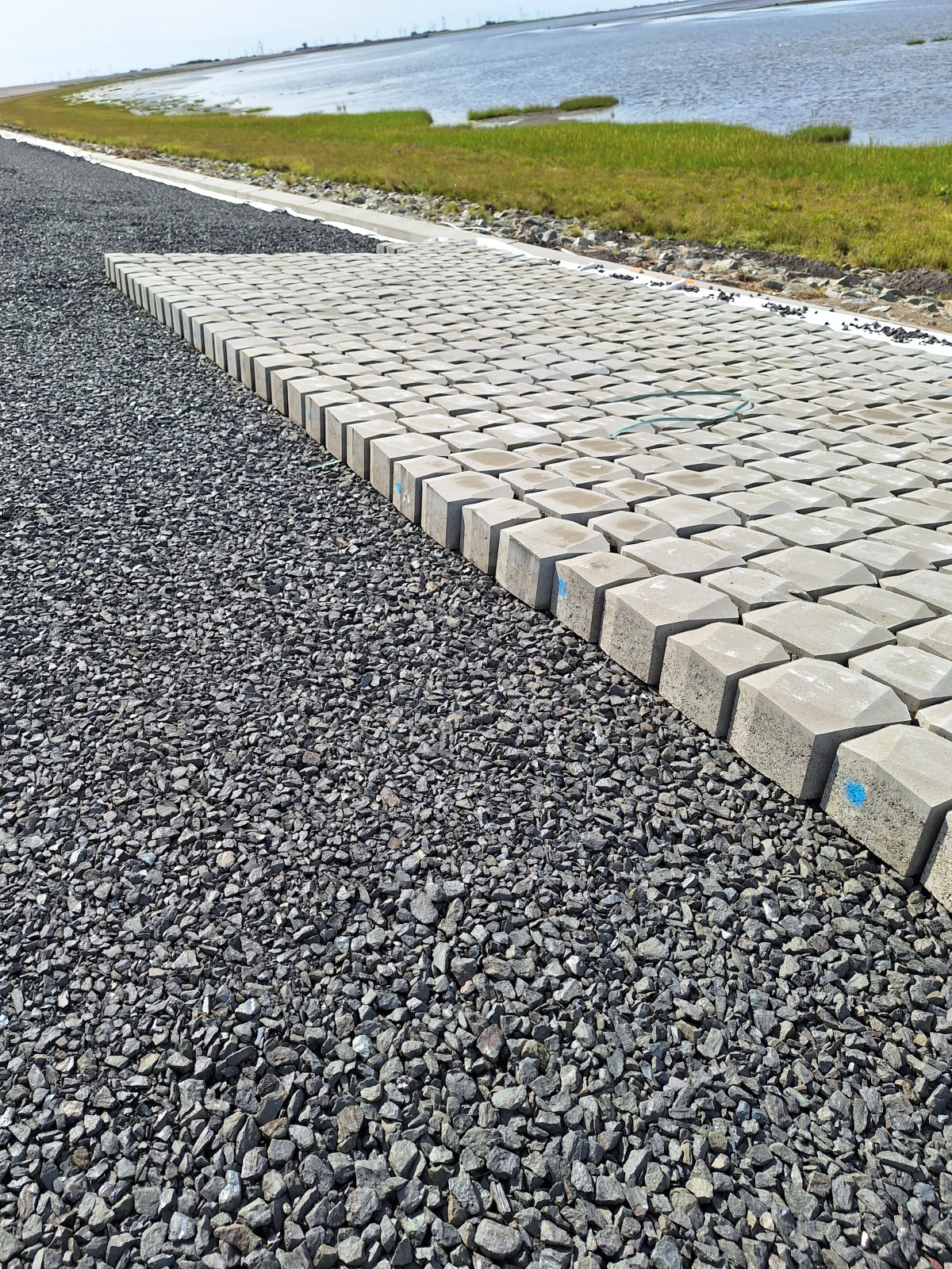 Sustainable coastline protection with non- interlocking concrete slab ...