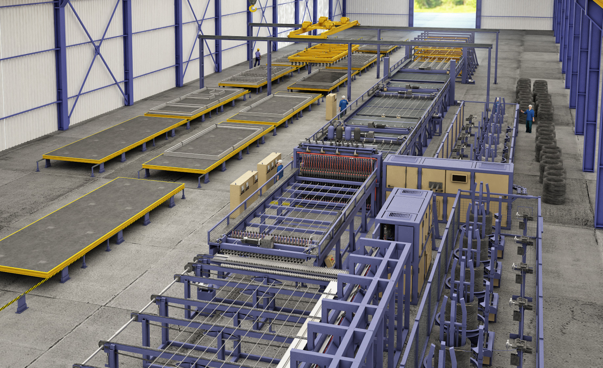 AMM series - flexible mesh welding lines with integrated universal ...